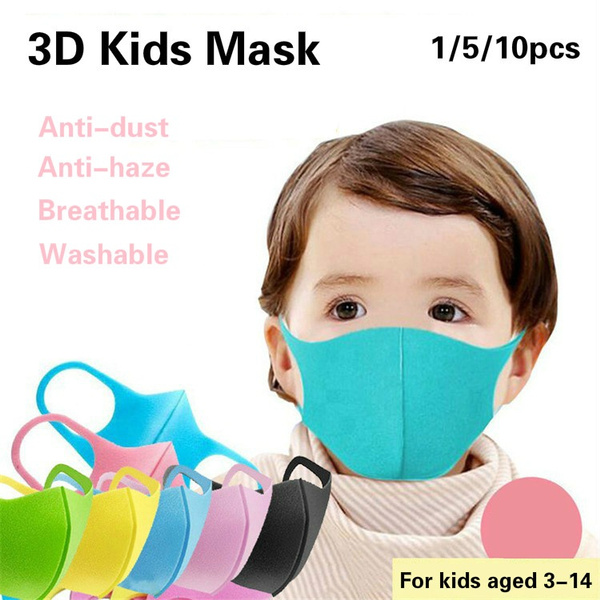 1/5/10Pcs Kids Outdoor Anti Dust Haze Sponge Mouth Face Mask ...