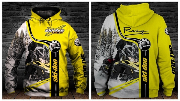 Men Women Personality Hoodie 3D Print Ski-Doo Snowmobile Racing Fashion ...