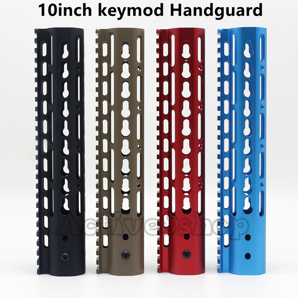 4 Color 10''inch Length Ultralight Slim Keymod Handguard Rail Free ...