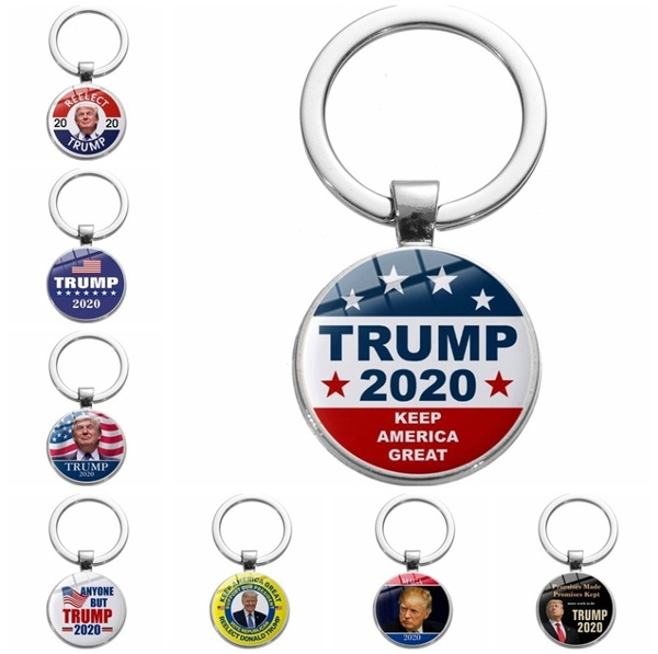 1pcs Trump 2020 Keep America Great Keychain Donald Trump for President ...