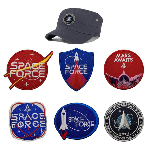 US Space Force Embroidery Patch Mars Awaits Military Sticker Decal Army ...
