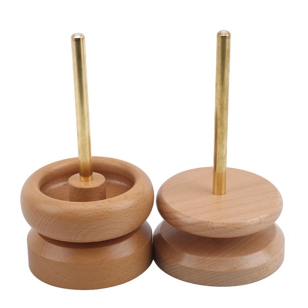 Doreen Wooden Bead Spinner Box For Seed Bead String Tool Making Natural ...