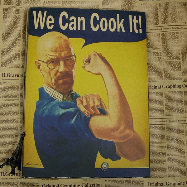 We Can Cook It Feminism Kraft Paper Posters Retro Funny Poster Living ...