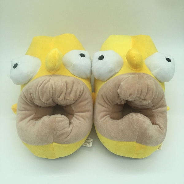 Cartoons The Simpsons Warm Cotton Slippers Cartoon Children Gifts Fun ...