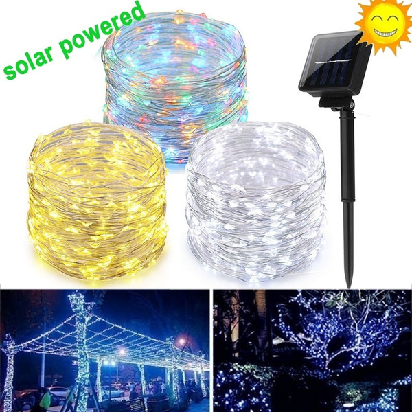 2M/3M//5M/10M/15M/20M Copper Wire String Lights USB/Solar Power Fairy ...