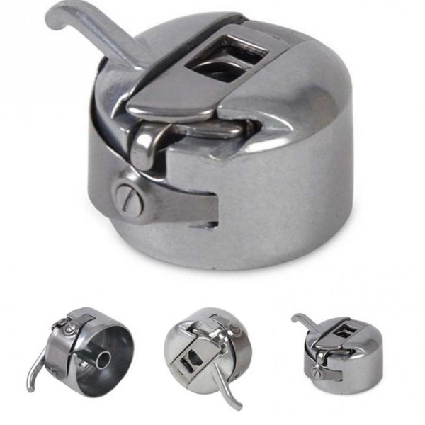 New Household Metal Sewing Machine Bobbin Case 1 Pc Silver Sewing ...