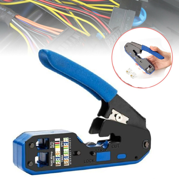RJ45 Multifunctional Crystal Head 8P + 6P Network Tool with Wire ...