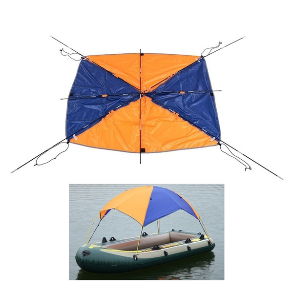 Inflatable Boat Kayak Accessories Fishing Sun Shade Rain Canopy Kayak ...