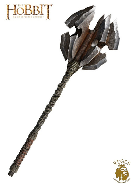 Original The Hobbit Mace Azog The Defiler Decoration Medieval Cosplay ...