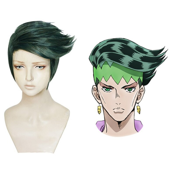 JOJO's Bizarre Adventure Golden Wind Rohan Kishibe Synthetic Wig ...