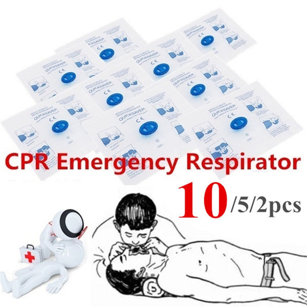 10/5/2Pcs First Aid CPR Resuscitator Mouth Mask Hygiene Emergency ...