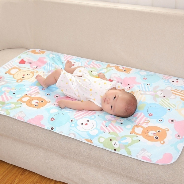 Pure Cotton Baby Waterproof Pad 3 Layer Sandwiched Cotton Baby Urine ...