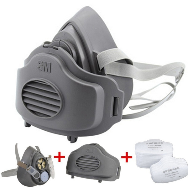 22 in 1 Half Face Mask Filter Set 3200 Facepiece Respirator for ...