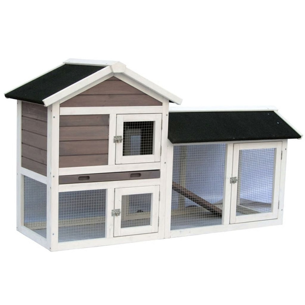 Wooden Pet Rabbit Hutch Bunny Guinea Pig Hutches Ferret Run 2 Tier ... Wooden Pet Rabbit Hutch Bunny Guinea Pig Hutches Ferret Run 2 Tier ...
