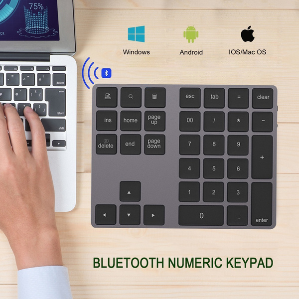 34-key Bluetooth Numeric Keypad Mini Wireless Keyboard with USB HUB for ... 34-key Bluetooth Numeric Keypad Mini Wireless Keyboard with USB HUB for ...
