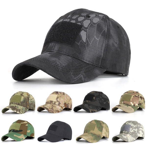 Camo Army Baseball Cap Tactical Camouflage Jungle Hunting Snapback Hat ...