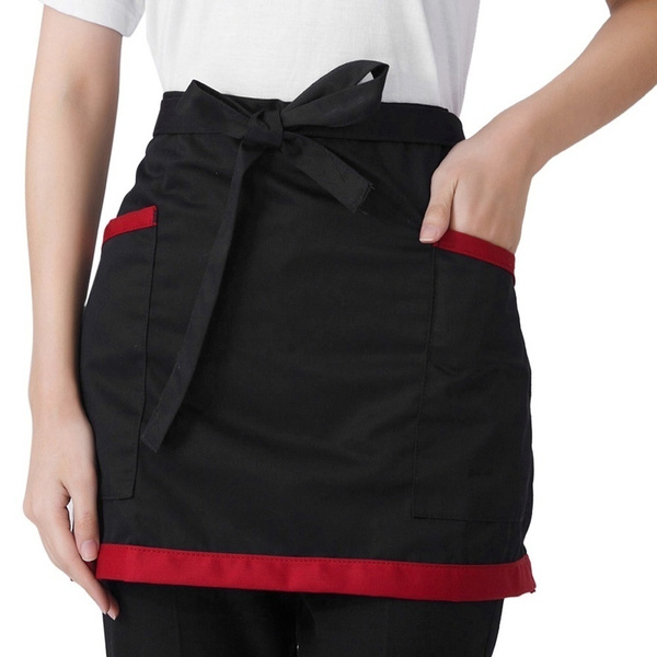 4 Colors Universal Unisex Half Bust Bib Apron Restaurant Kitchen Coffee ...