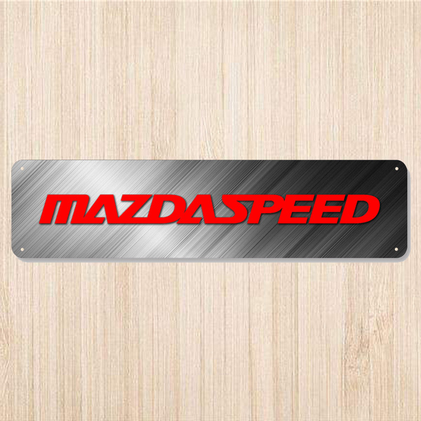 Mazdaspeed Sign Garage Decor Workshop Sign Retro Vintage Tin Sign Wall ...
