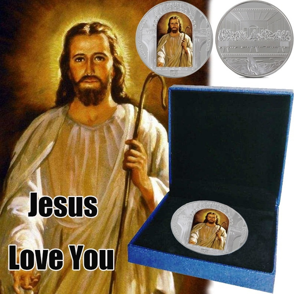 Jesus Silver Foil Commemorative with gift box Collection Coin The Last ...