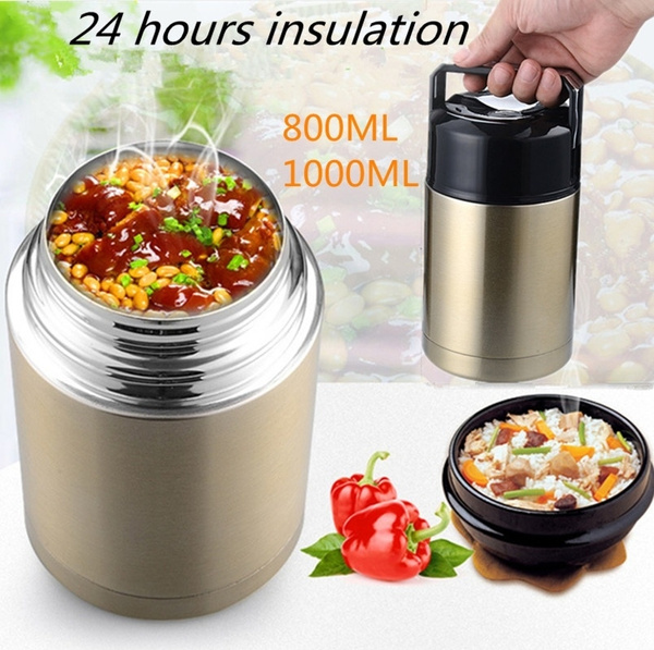 Newest 800ML/1000ML Double Layer Stainless Steel Vacuum Pot Thermos ...