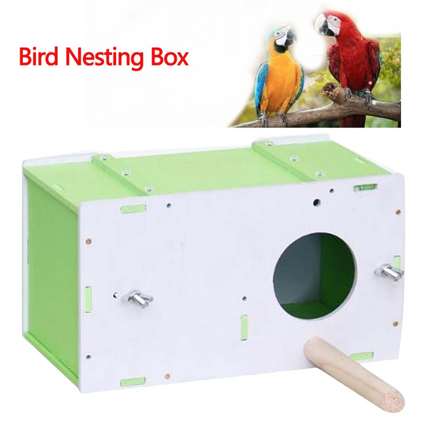 Bird Parrot Nesting Box for Breeding Bird House Parrot Cage Nest | Wish