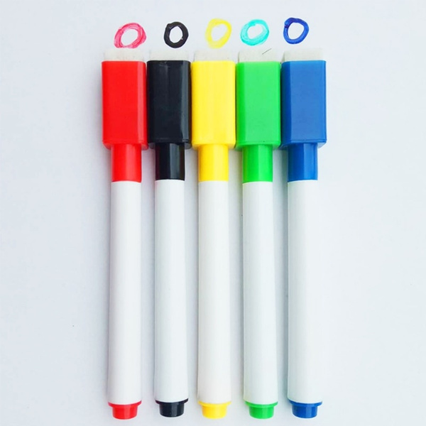 5Pcs/lot Colorful black School classroom Whiteboard Pen Dry White Board ...