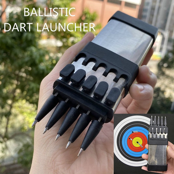 New Upgrades!! 3/5 HOLES BALLISTIC DART GUN LAUNCHER Huge Power Hunting ...