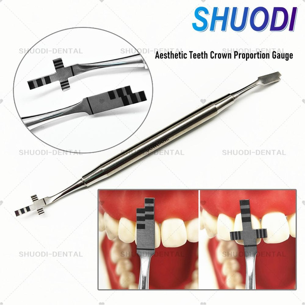 1 piece or 2 pieces Dental oral care Aesthetic Teeth Crown Gauges ...