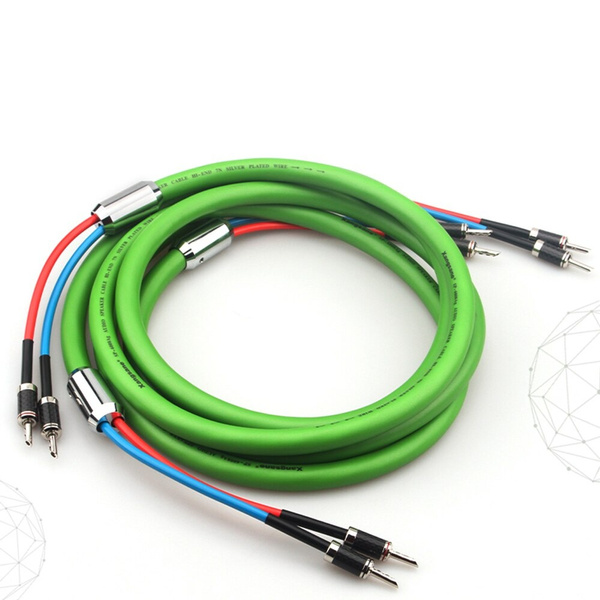 Audiophile OCC silver-plated speaker cable amplifier speaker wire Y ...