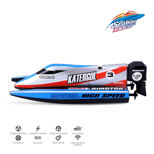 2.4GHz Racing Boat 4 Channel Mini Remote Controlled Speed Boat RC ...