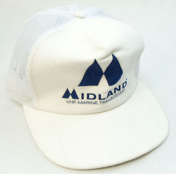 MIDLAND MARINE WHITE LOGO CAP WITH MESH BACK | Wish