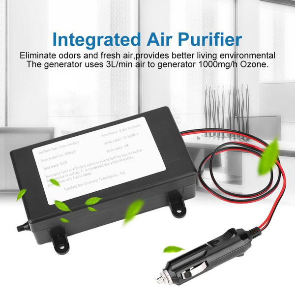 Car Generator 10w Dc12v 1000mg H Odor Eliminating Freshing Ozonizer Wish