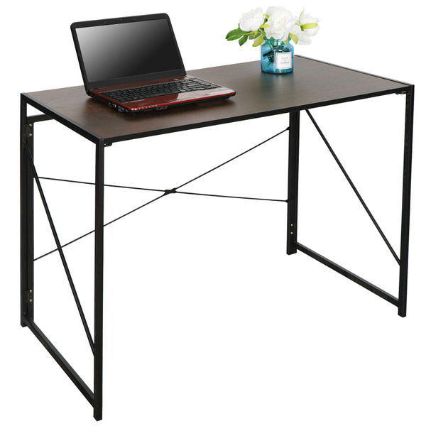 Computer Writing Desk Modern Study Desk Industrial Style Folding Corner ...
