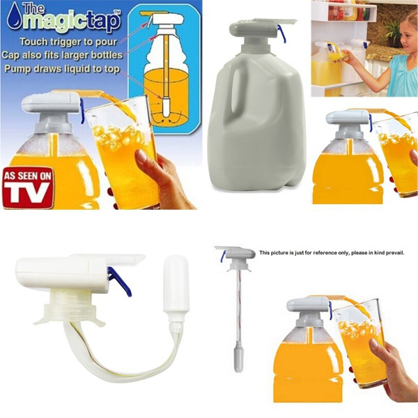 New Convenient Automatic Drinks Dispenser Fruit Juice Magic Tap Spill ...