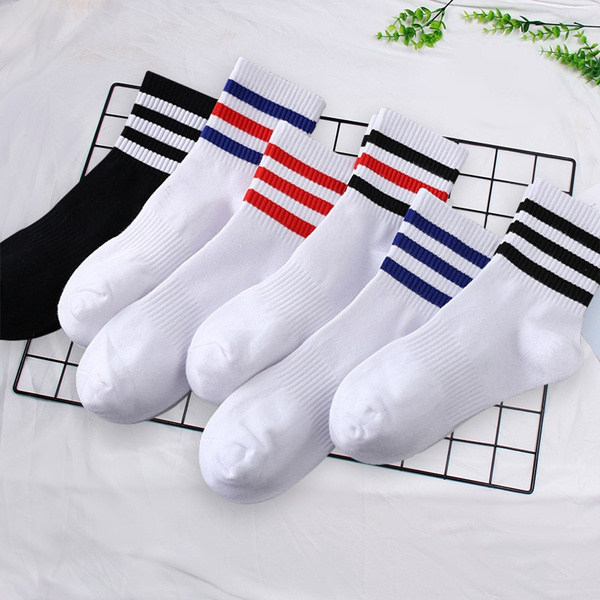 Fashion Skateborad Rainbow Socks Women Men Long Tube Warm Socks Soft ...