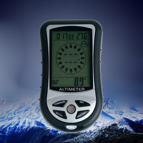 8-in-1 Handheld Electronic Altimeter Compass Pressure Gauge Elevation ...