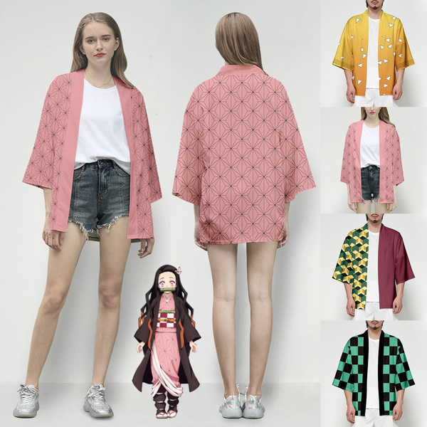 Demon Slayer Kimetsu No Yaiba Kamado Nezuko Cosplay Costume 3D Kimono ...