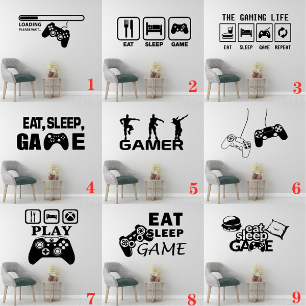 Explosion Game Stickers Gamer Wall Stickers Children's Room Decorative ...