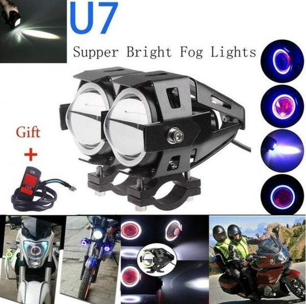 125W Waterproof Motorcycle LED Headlight 3000LMW U7 Motorbike LED ...