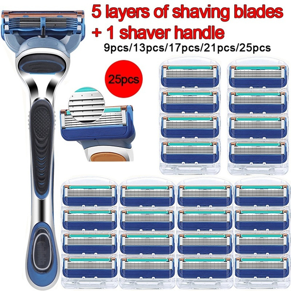 High Quality 5-layer Razor Frame Combination Men's Razor Blade Shaving ...