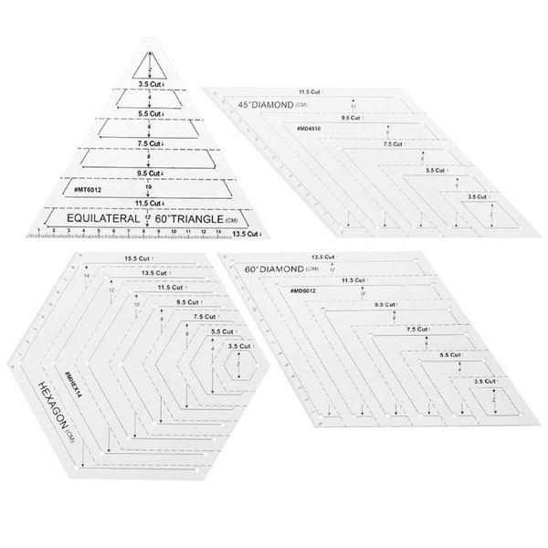 New Patchwork Quilting Ruler Acrylic DIY Sewing Garment Cutting Craft ...