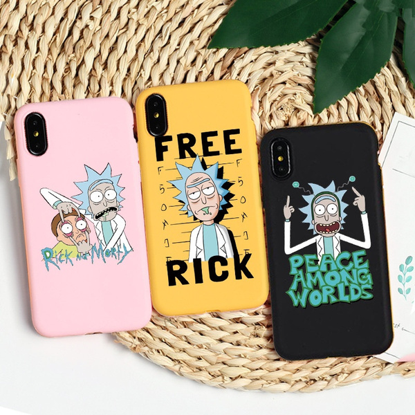 Rick Cartoon Cell Phone Case for iPhone 11 Pro Max XR XS Max X 8 7 6 ...