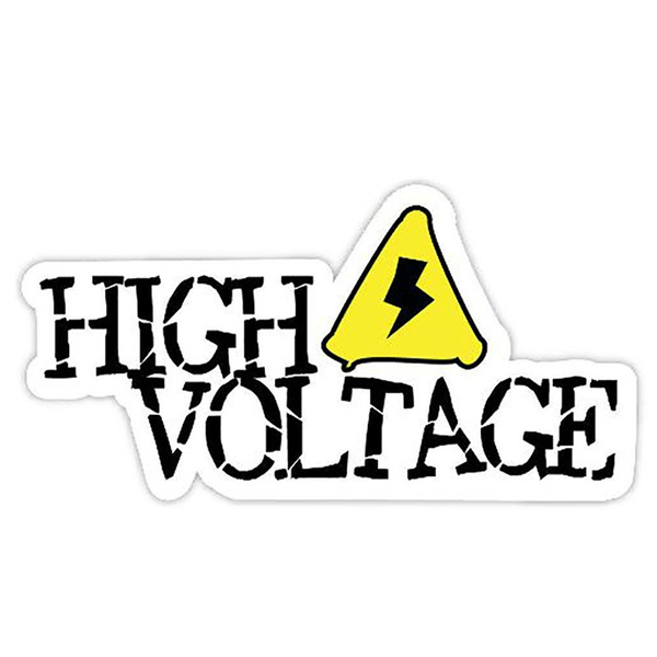 13cm X 6.7cm High Voltage Sticker Decal Window Bumper Trunk Car ...