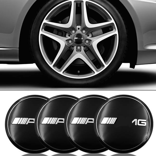 4 PCS car sticker wheel center hub cap badge sticker suitable for ...