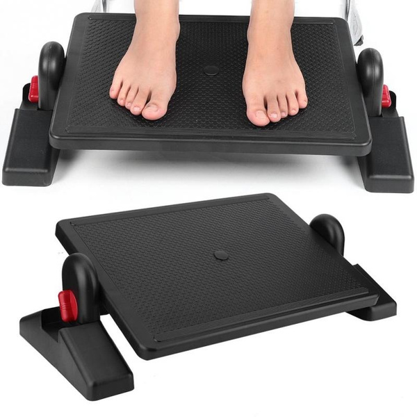 Ergonomic Adjustable Plastic Foot Rest Office Stool Footstools Ottomans ...