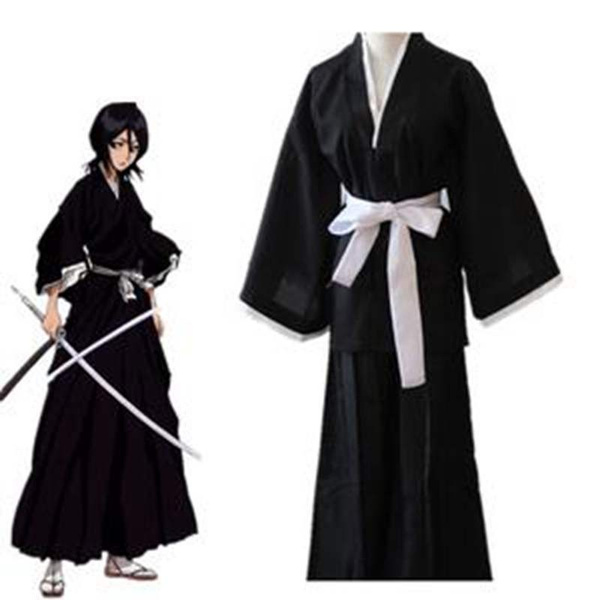 new costume cosplay bleach Kurosaki Ichigo Rukia Kuchiki anime japanese ...