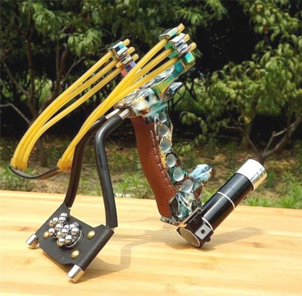 Adjustable Stainless Hunting Laser Slingshot High Velocity Catapult ...