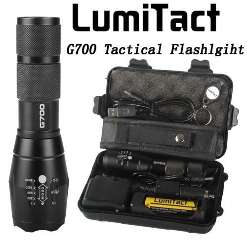 20000lm Genuine Lumitact G700 Led Tactical Flashlight Military Grade