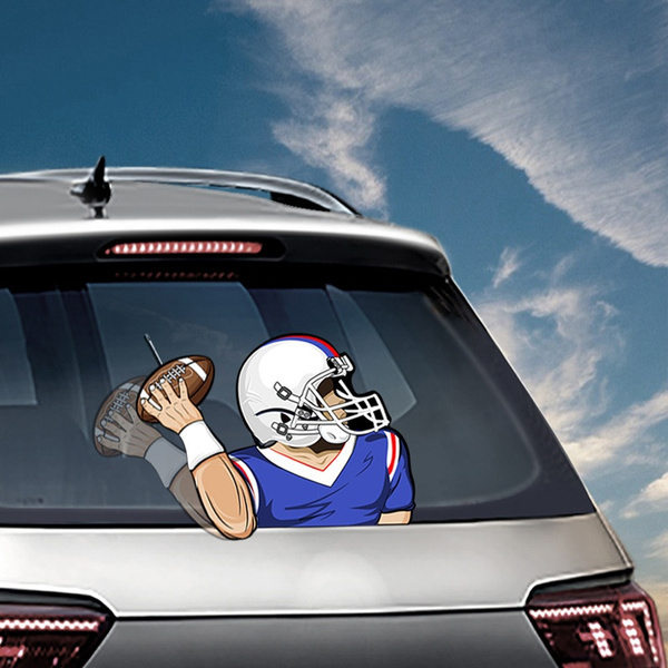 8 Types 3D PVC Waving Car Stickers Styling Window Wiper Decals Rear ...