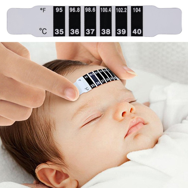 1pc Baby Child Forehead Temperature Test Paper Stickers Head Stickers ...